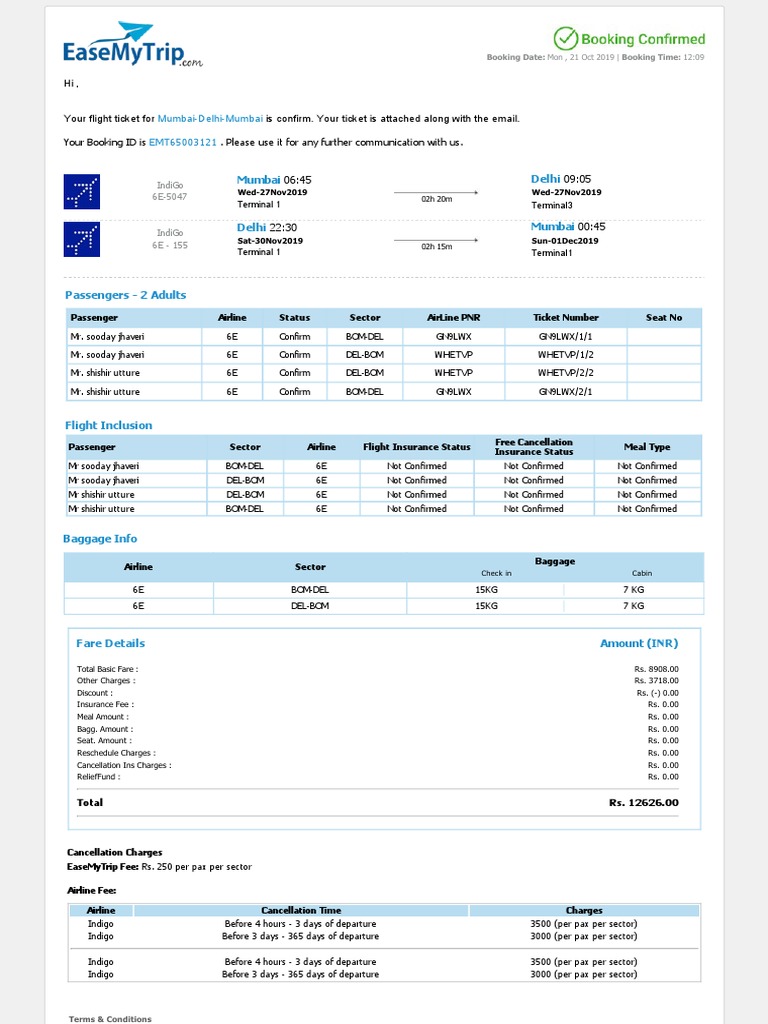 Your Flight Ticket | PDF | Airlines | Airport