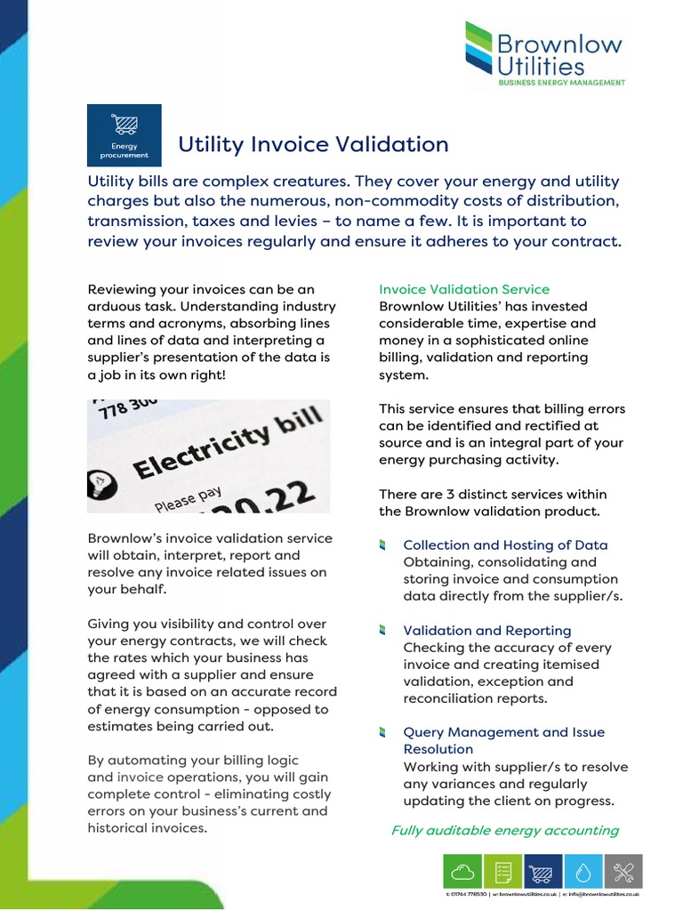 Utility Invoice Validation | PDF | Invoice | Taxes