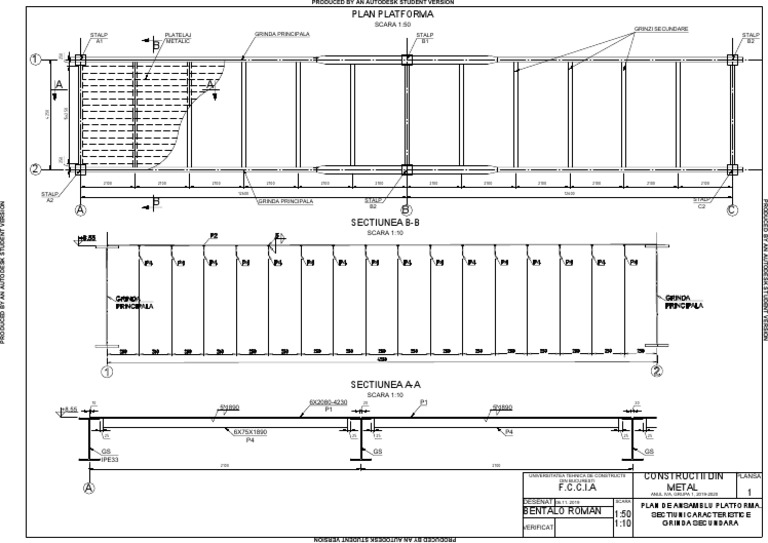 Plan Platforma: SCARA 1:50 | PDF