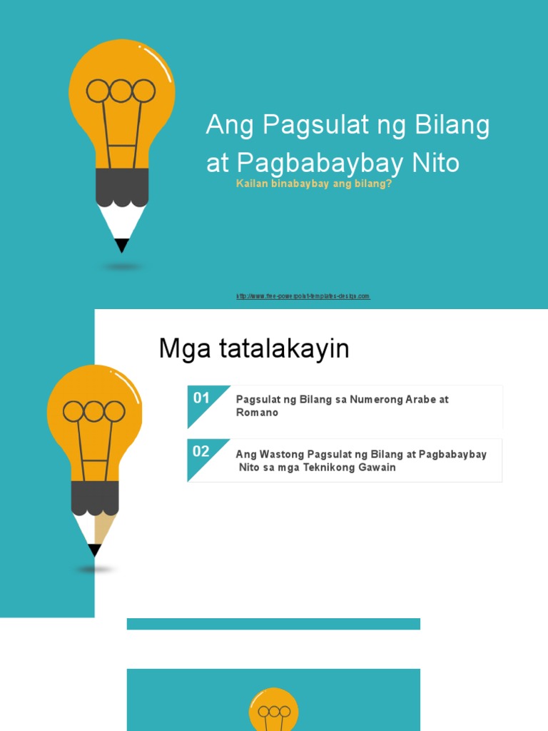 Pagsulat NG Bilang at Salita | PDF
