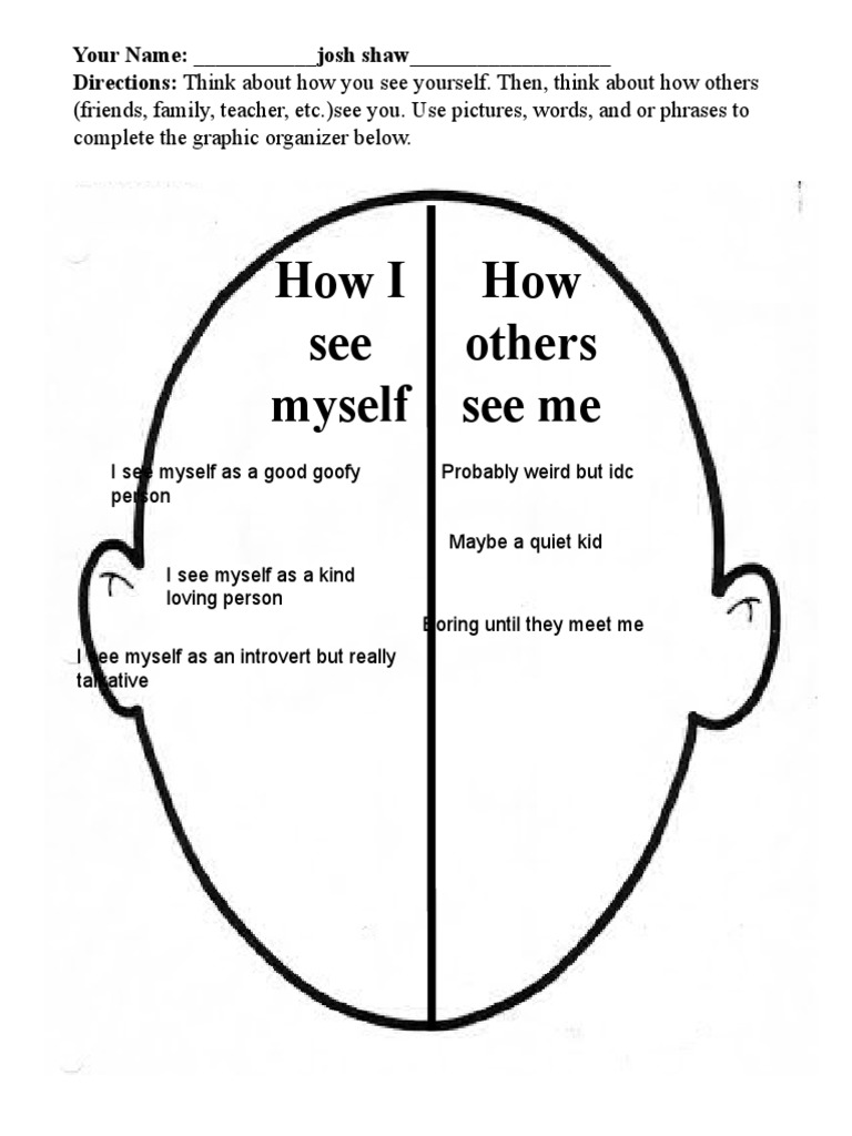 Self-Perception vs. Others' Views | PDF | Self-Improvement