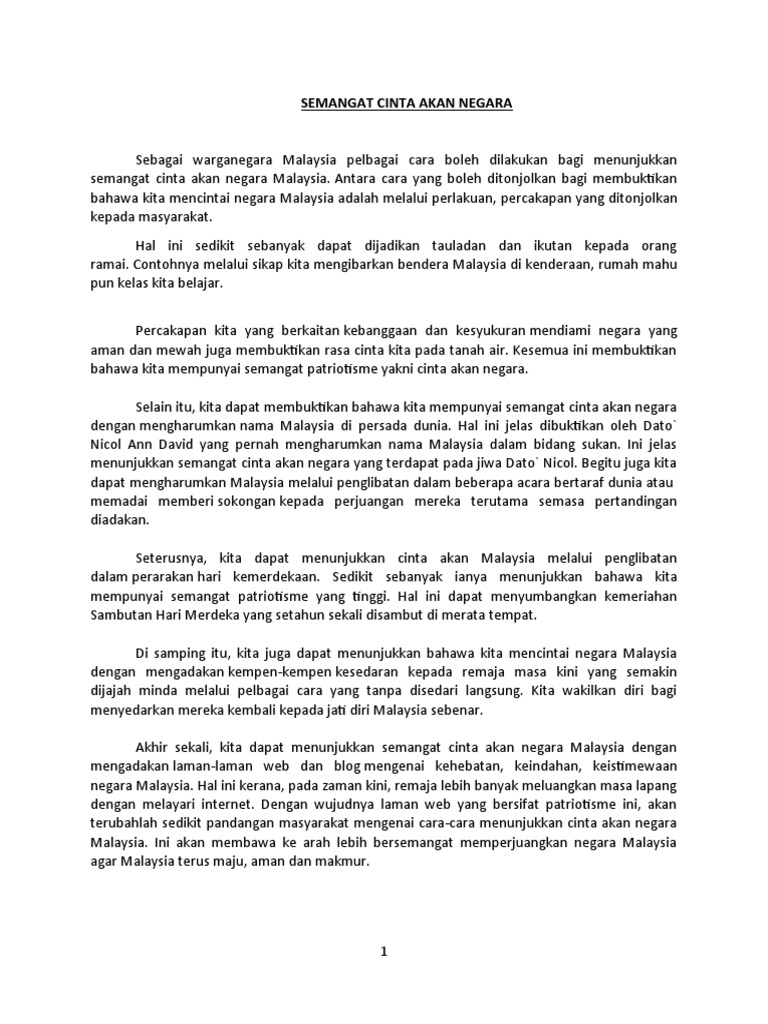 Semangat Cinta Akan Negara | PDF | Karier & Perkembangan