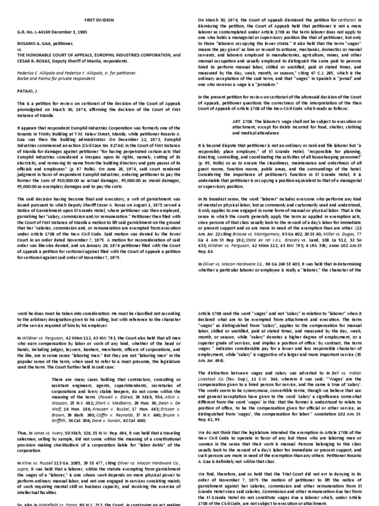 Labor Cases | PDF | Employment | Domestic Worker