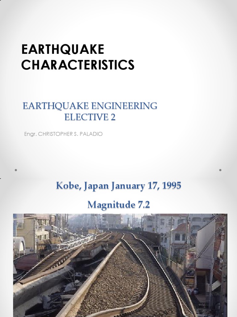 Earthquake Characteristics | PDF | Solid Mechanics | Units Of Measurement