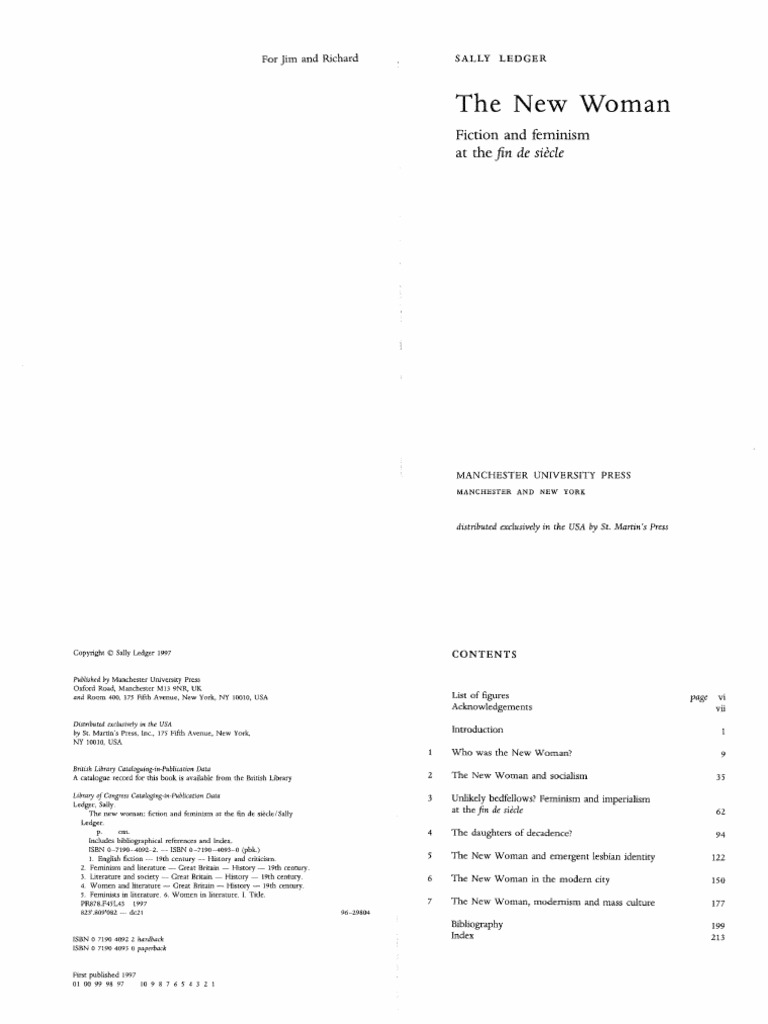 (Incompleto) The New Woman - Sally Ledger PDF | PDF | Feminism | Gender ...
