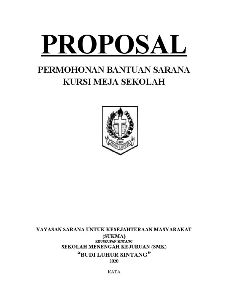 PROPOSAL Pengadaan Kursi | PDF