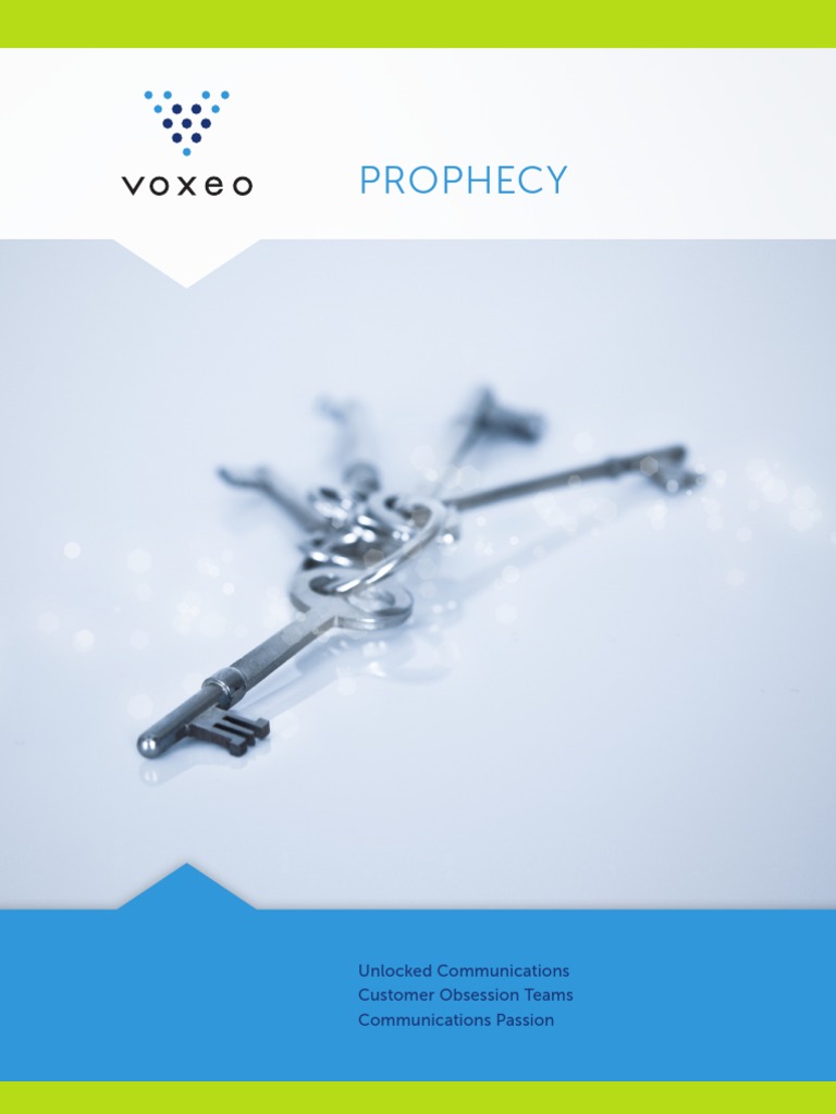 About Prophecy | PDF | Session Initiation Protocol | Interactive Voice Response
