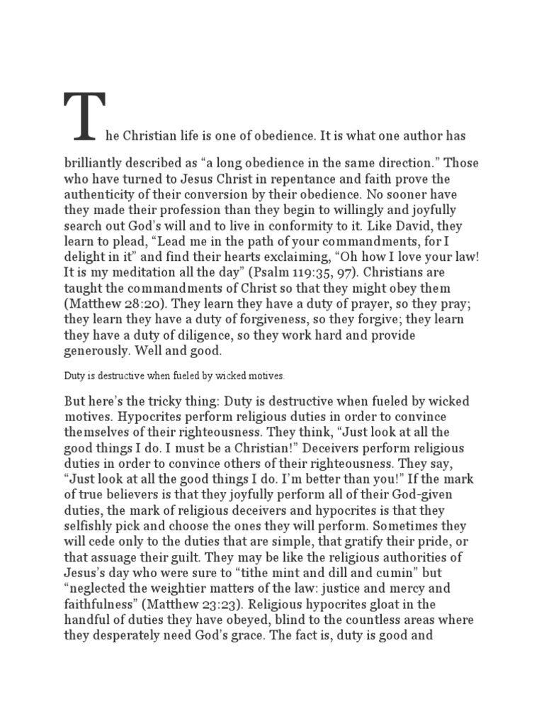 The 10 Duties of Every Christian | PDF | Grace In Christianity | Jesus