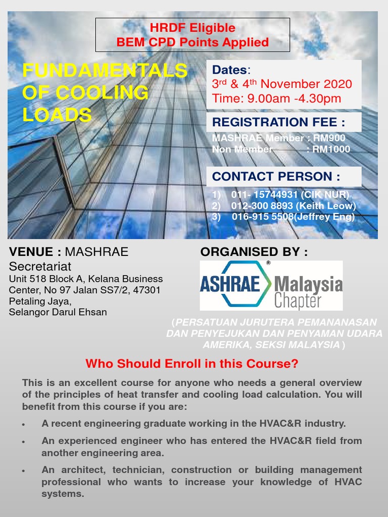Fundamentals of Cooling Loads: HRDF Eligible BEM CPD Points Applied ...