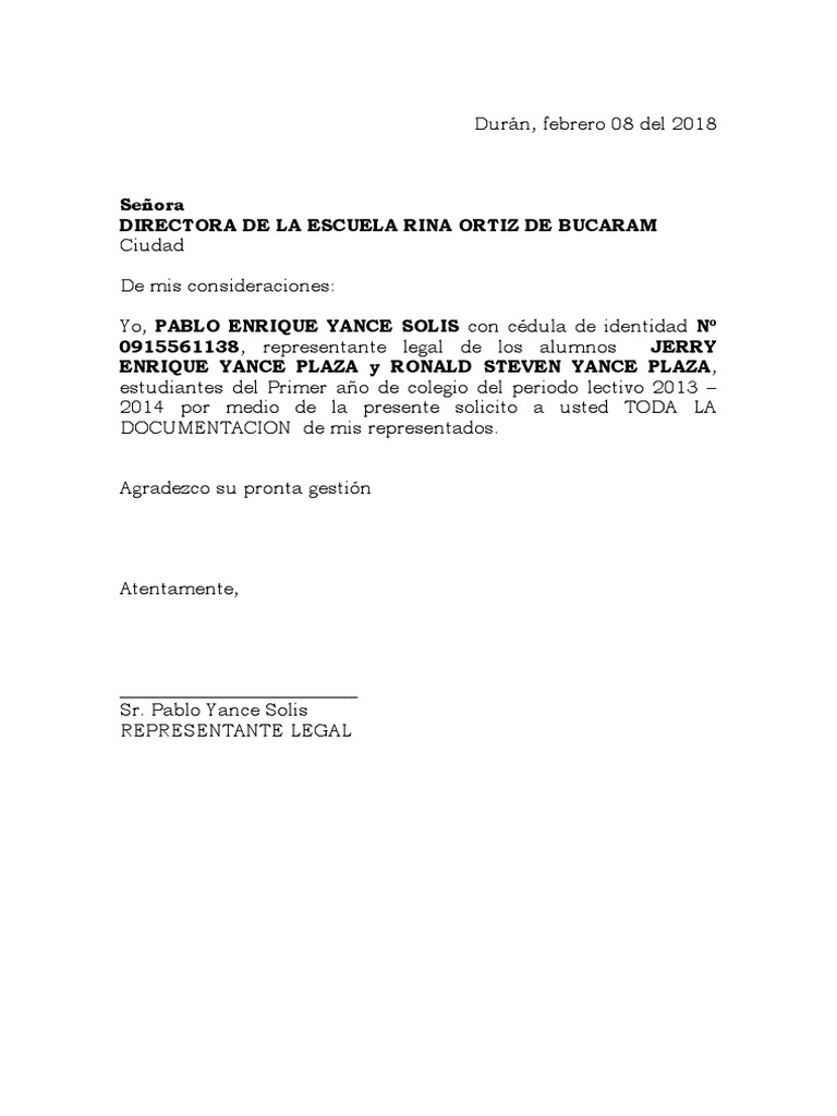 Solicitud Retiro Documentos | PDF