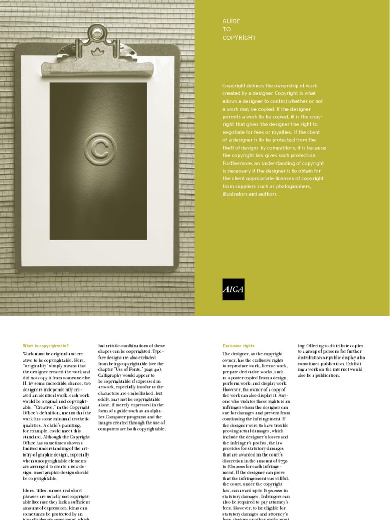 Guide To Copyright (1 MB) | PDF | Copyright | Copyright Infringement