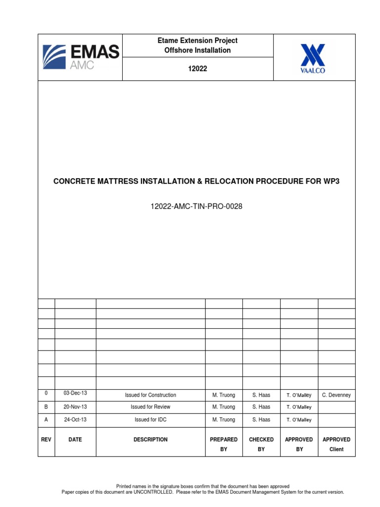 12002-AMC-TIN-PRO-0028 - Rev 0 Concrete Mattress Installation and ...