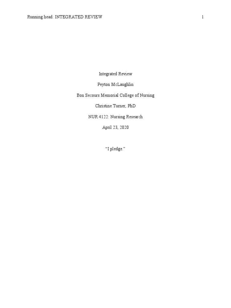 Integrated Review Paper Submit1 | PDF | Aromatherapy | Childbirth