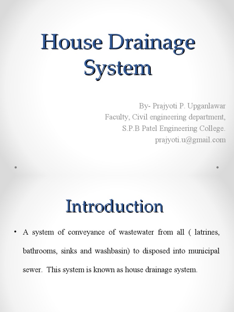Drainage System | PDF | Sanitary Sewer | Sewage