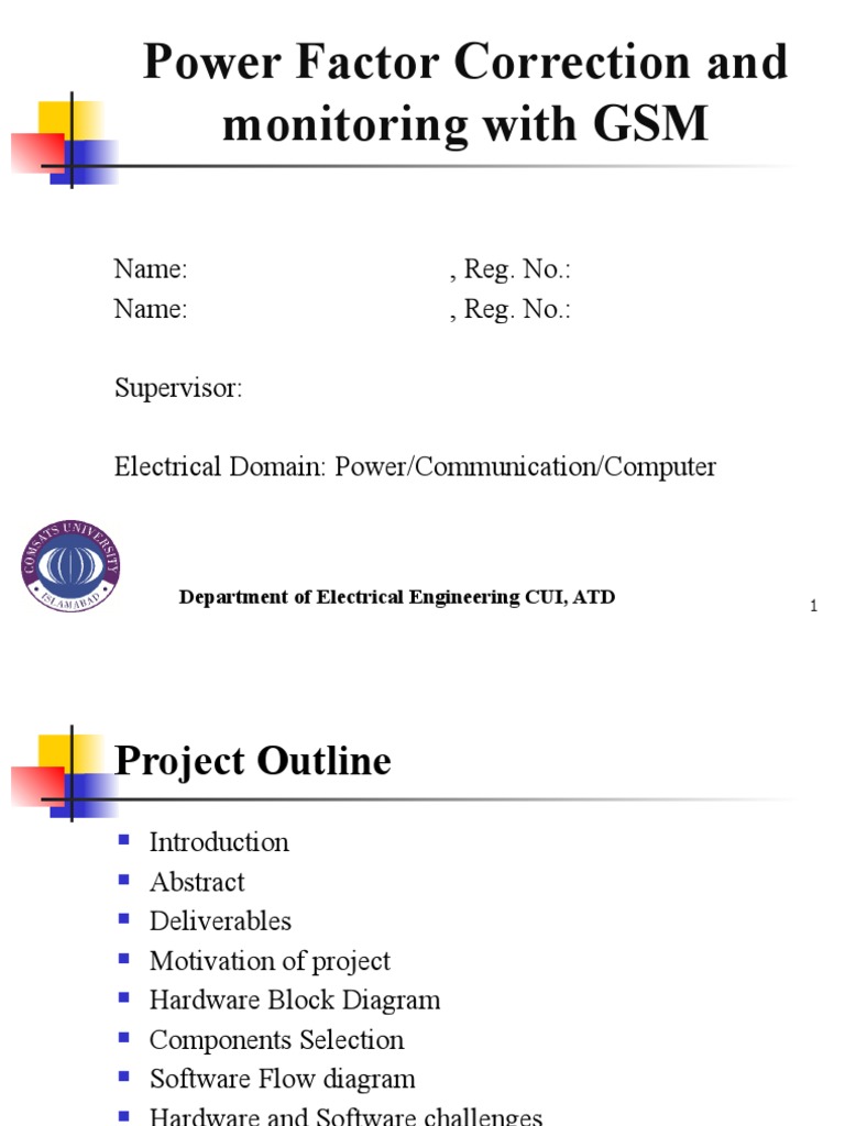 Auto Power Factor Correction Presentation | PDF | Manufactured Goods ...