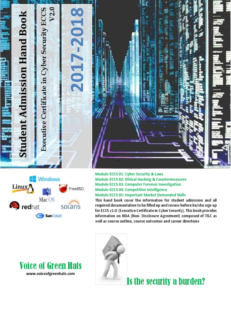 ECCS - Executive Certificate in Cyber Security - Student Admission Handbook V2.0 | PDF ...