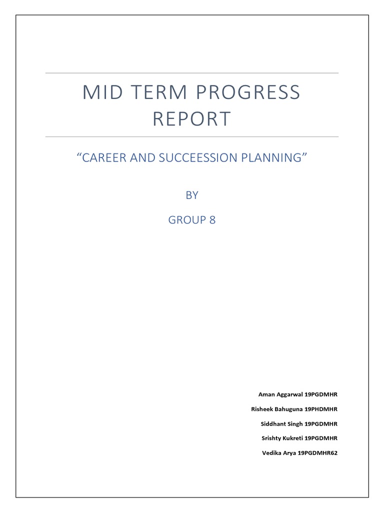 Mid-Term Progress Report Group 8 | PDF | Competence (Human Resources ...