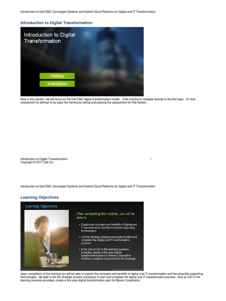 Introduction To Digital Transformation | PDF | Dell | Cloud Computing