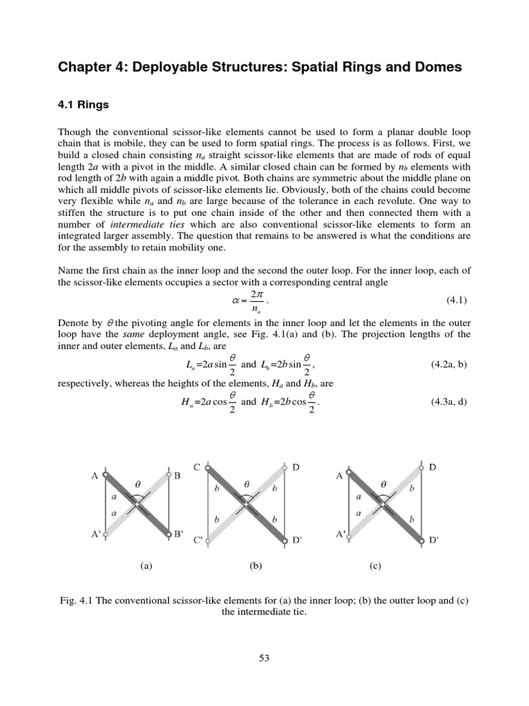 Chapter 4: Deployable Structures: Spatial Rings and Domes | PDF | Ring ...