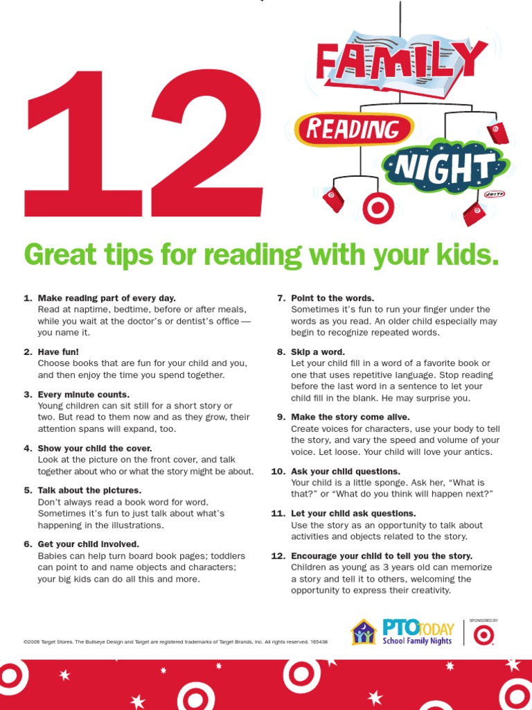 12 Family Reading Night Tips | PDF