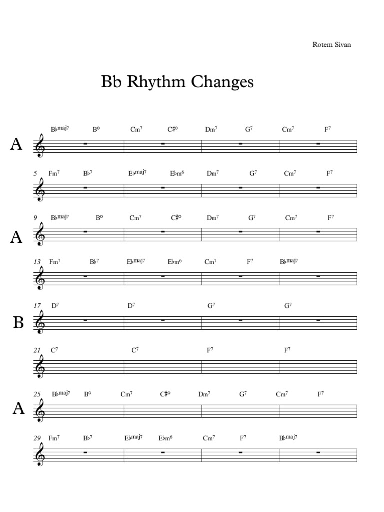 Rhythm Changes | PDF