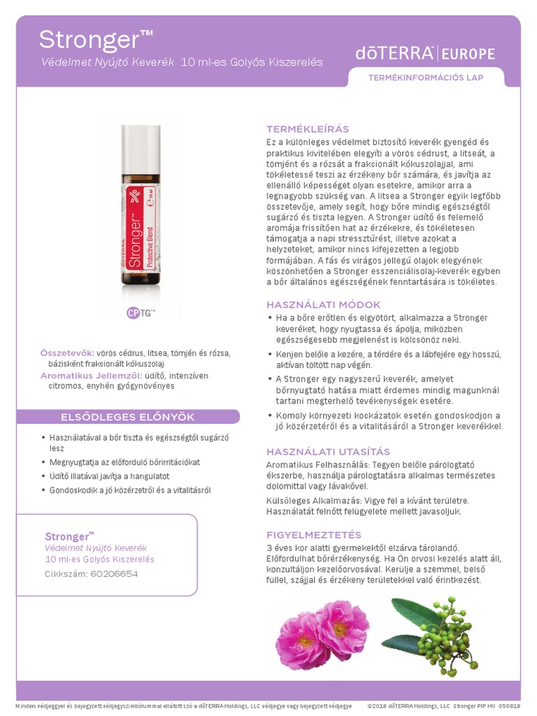 Doterra Stronger Oil | PDF