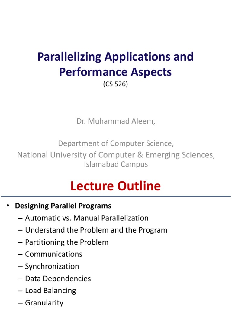 CS526 3 Design of Parallel Programs | Download Free PDF | Parallel Computing | Central ...