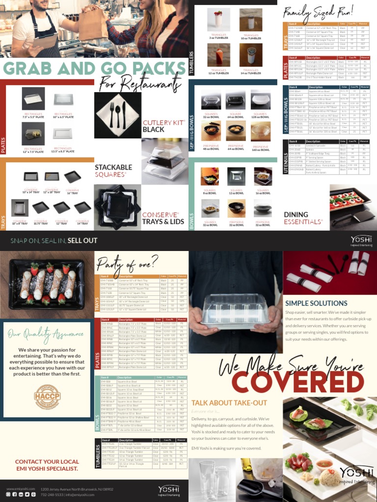 To-Go Brochure-Final | PDF | Spoon | Cutlery