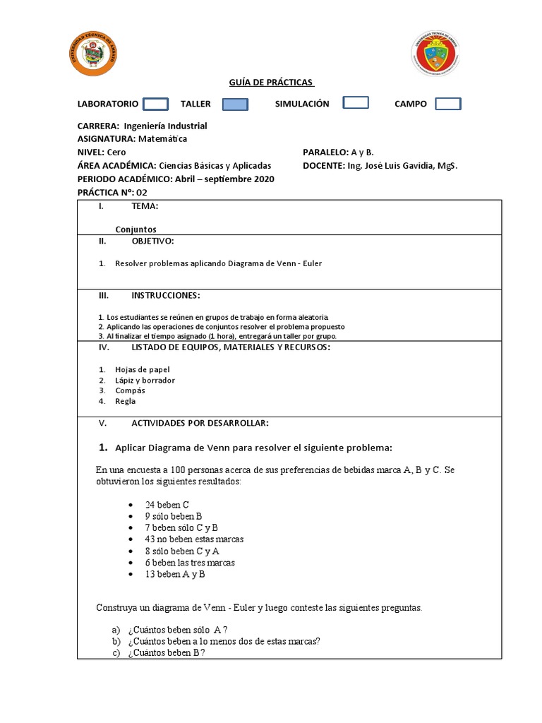 Guía de Práctica 2 | PDF | Leonhard Euler | Enseñanza de matemática