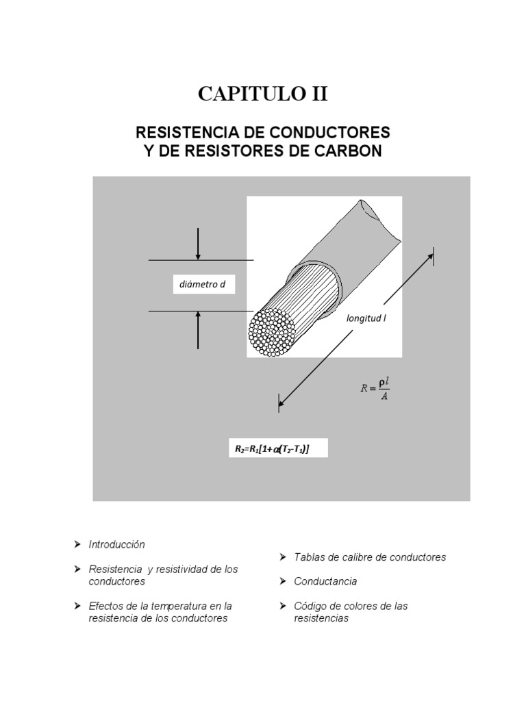 Capitulo Ii-Iiicircuitos Electricos | PDF | Resistencia Eléctrica y ...