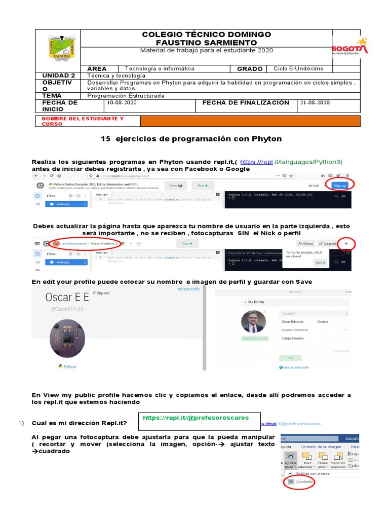 Ejercicios de Programación en Python para Estudiantes de Undécimo Grado ...