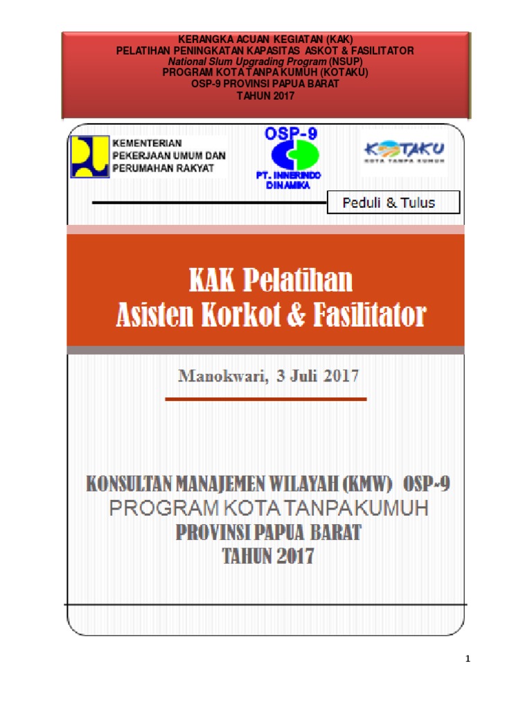 KAK Pelat. Askot & Fasilitator 2017 OK1 PDF | PDF