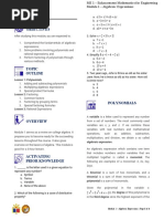 Engineering Calculus 1 Module 1 Functions | PDF | Variable (Mathematics) | Function (Mathematics)