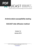 EUCAST Disk Diffusion Method Guide | PDF | Microbiology
