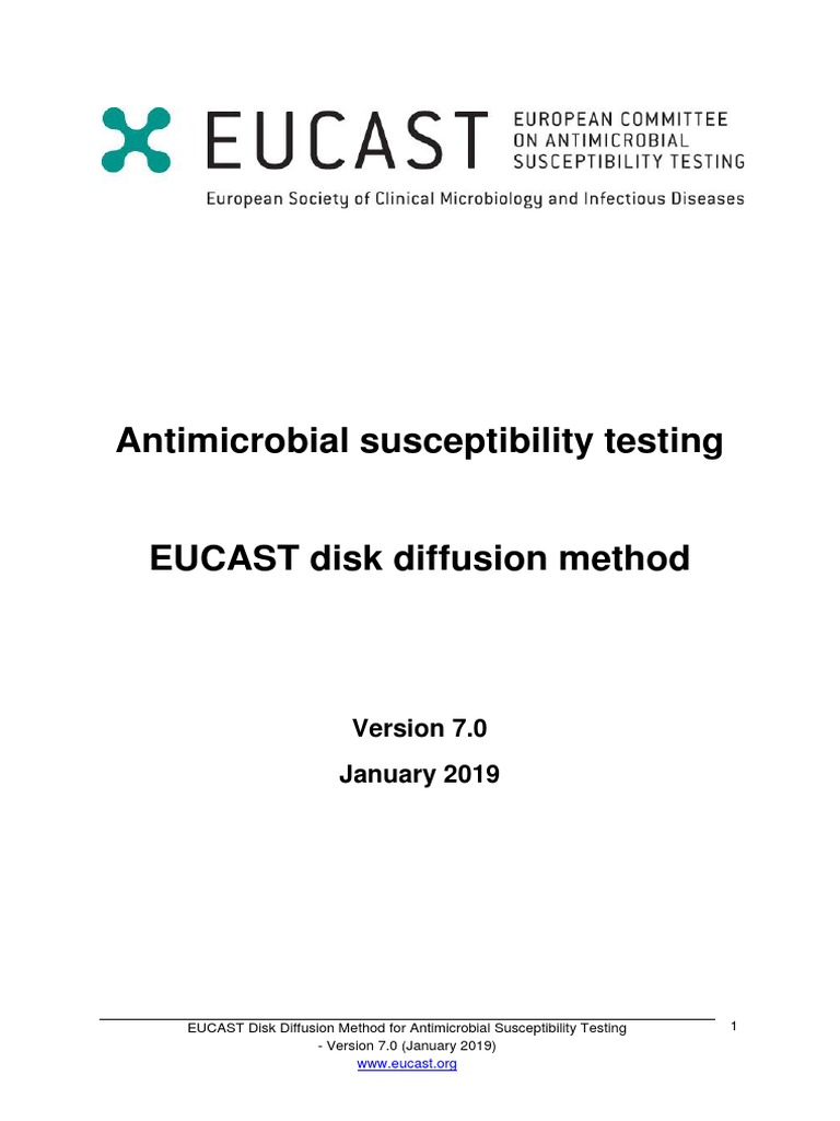 EUCAST Disk Diffusion Method Guide | PDF | Beta Lactamase | Methicillin ...