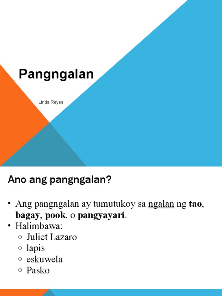 Pangngalan Part 1 | PDF