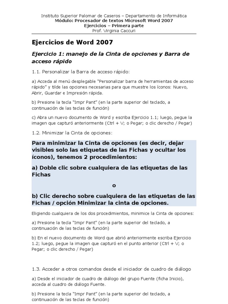 Guía práctica de los comandos básicos de formato y edición en Microsoft ...