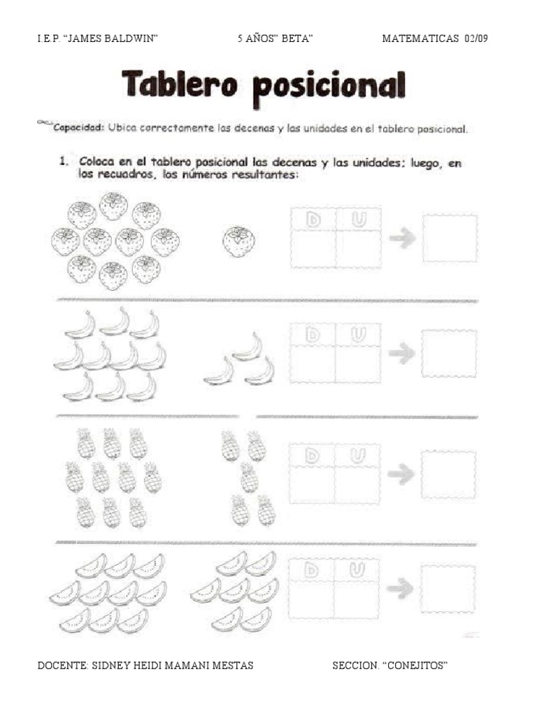 Agrupación en Decenas para Niños | PDF