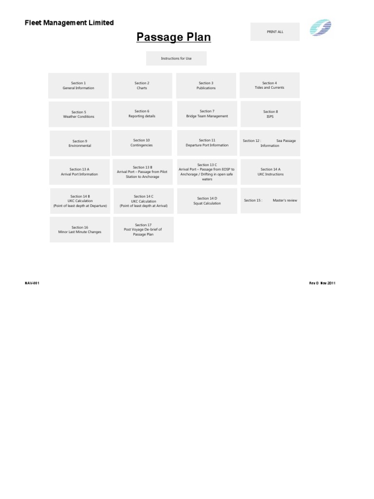 NAV 1 - Passage Plan XLS | PDF | Tide | Navigation