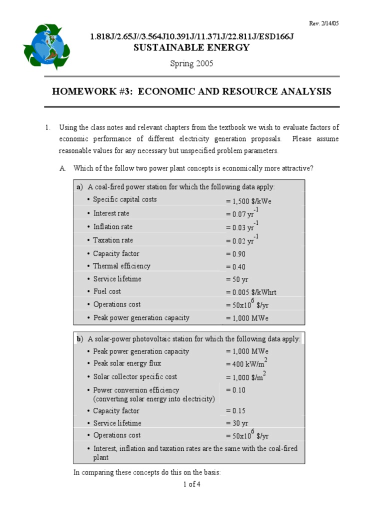 Pset 3 | Download Free PDF | Solar Power | Power Station