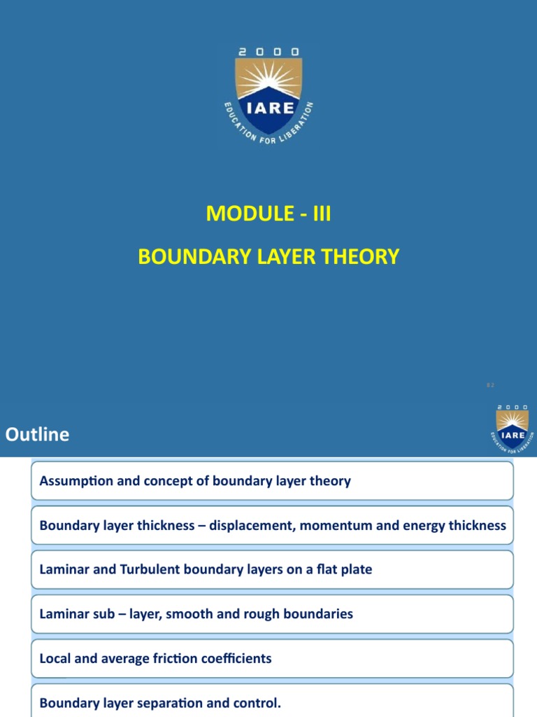 Concept of Boundary Layer | PDF | Boundary Layer | Laminar Flow
