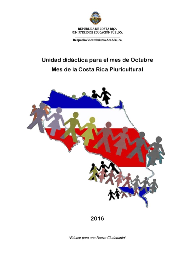 Unidad Didc3a1ctica Mes de La Costa Rica Pluricultural 1 | PDF | Costa ...