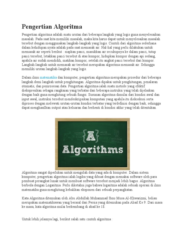 Algoritma Dan Flowchart | PDF