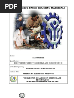 Competency-Based Learning Materials: Electronic Products Assembly and Servicing | PDF | Personal ...