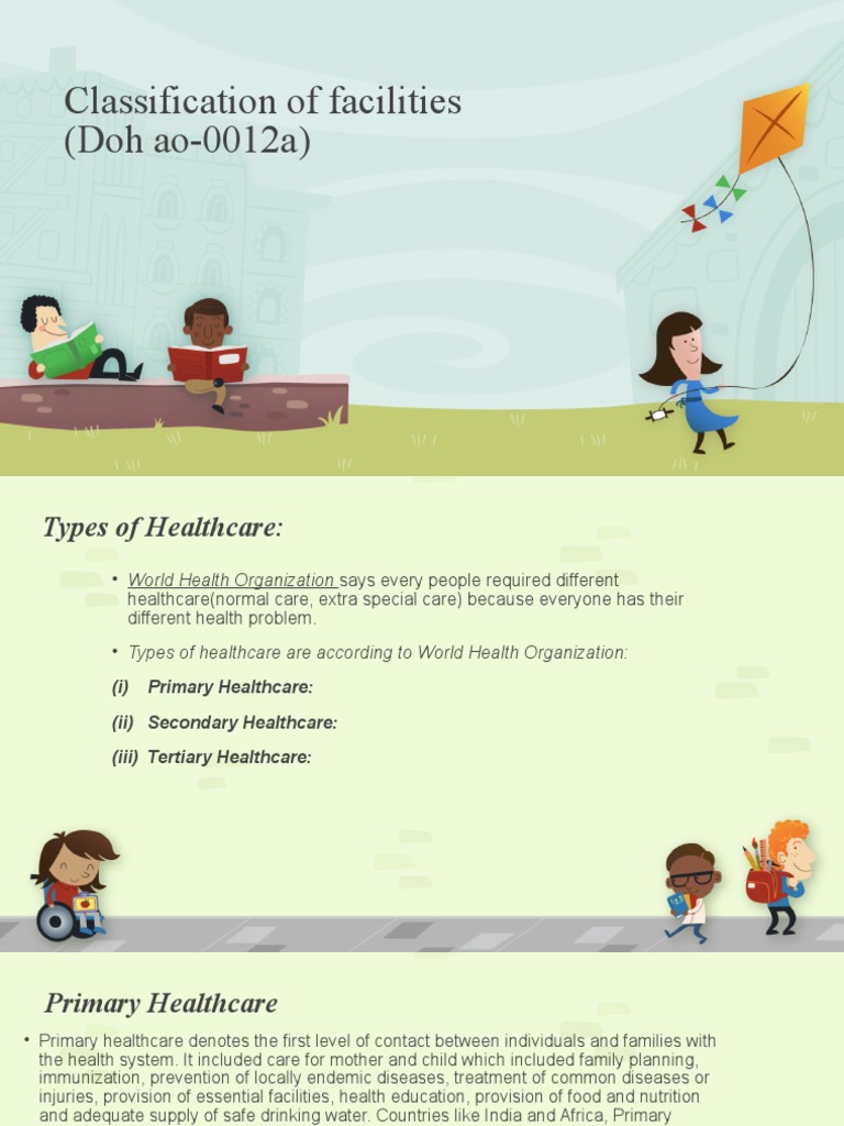 Classification of Facilities (Doh Ao-0012a) | PDF | Emergency Medical ...