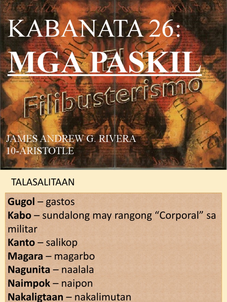 Kabanata 26 Mga Paskil | PDF