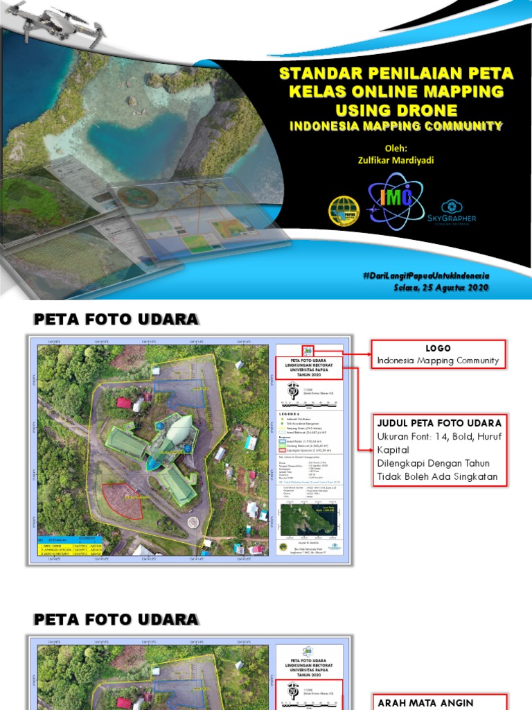 Standar Peta Foto Udara Indonesia | PDF