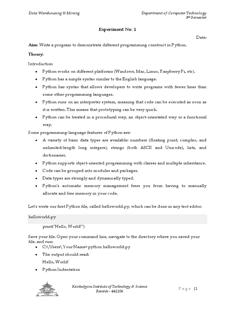 8CT-DWM Lab Manual-19-20 | PDF | Cluster Analysis | Bayesian Network