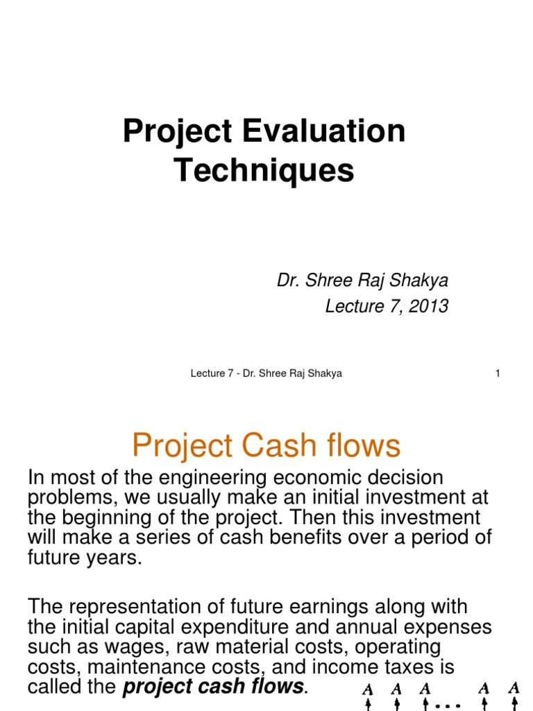Engineering Project Evaluation | PDF | Net Present Value | Financial ...