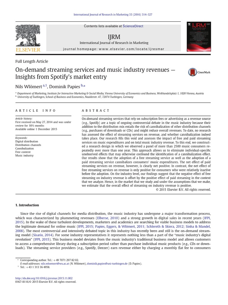 Spotify PDF | PDF | Streaming Media | Survey Methodology